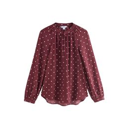 Next Blouse female size XXS Burgundy / White