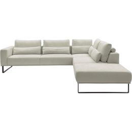 Musterring Ecksofa &raquo;JustB! PM100 Federkern & Kaltschaum, bequem, Breite 308cm, L-Form&laquo; mit Sitztiefenverstellung und Kissen, mit Metallkufe, Ma&szlig;e 290x308 cm 