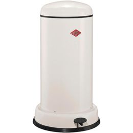 Wesco M&uuml;lleimer &raquo;Baseboy&laquo; 1 Beh&auml;lter Abfallsammler mit D&auml;mpfer + D&auml;mpferhalterung 20 Liter beige Stahlblech B/H/T: 36,2cm x 63,5cm x 36,2cm, 20 l
