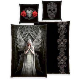 ANNE STOKES Jugendbettw&auml;sche &raquo;&laquo; 2 Stk. mit tollem Motiv bunt Renforc&eacute;, Obermaterial: 100% Baumwolle B/L: 135cm x 200cm, 1 Stk., 1 Stk., Renforc&eacute;, B/L: 80cm x 80cm