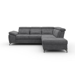 Sit & More sit&more Ecksofa &raquo;Cabrio L-Form, B: 274 cm, mit Sitztiefen-, Arm- & Kopfteilverstellung&laquo; 3 Nierenkissen, Federkern, optional Schlaffunktion und 