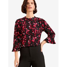 love & roses Blouse female size M Light pink / Dark red / Black