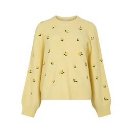 Apricot Pullover 'Embroidered Lemon Jumper' Damen Gr&ouml;&szlig;e XXL gelb