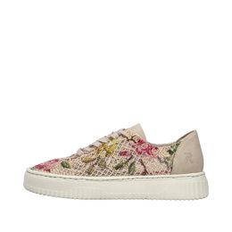 Rieker Sneaker Damen Gr&ouml;&szlig;e 41 cappuccino / gelb / gr&uuml;n / magenta Sommerschuhe