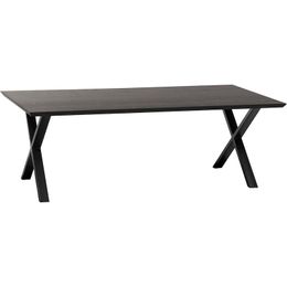 OMG Design Esstisch &raquo;Glasgow&laquo; 1 Stk. tlg. Eiche Massivholz lackiert, mit Metall-Gestell B/H/T: 300cm x 77cm x 100cm