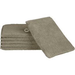 Ross Waschhandschuh &raquo;Sensual Skin&laquo; mit Aloe-Vera-&Ouml;l veredelt grau Frottier B/L: 16cmx22cm, 6 Stk.