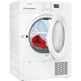Exquisit W&auml;rmepumpentrockner &raquo;TWP701-030E weiss&laquo; 7 kg, 16 Programme, Restlaufzeitanzeige, Knitterschutz, LED-Licht Innenbeleuchtung und heraunehmbarer