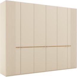 Musterring Kleiderschrank &raquo;Isabelle&laquo; Lamellen in Korpusfarbe, Griffe in silber, versch. Gr&ouml;&szlig;en und Farben beige Hartfaserplatte, Holzwerkstoff Champagner-Dekor, 
