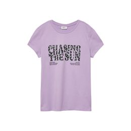 s.Oliver T-Shirt M&auml;dchen Gr&ouml;&szlig;e 146/152 flieder / schwarz