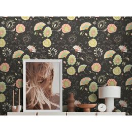 Livingwalls living walls Vliestapete &raquo;House of Turnowsky Designer zarte Bl&uuml;mchentapete&laquo; gemustert matt neutral leicht strukturiert M&auml;dchenzimmer Mandala Tapeten 
