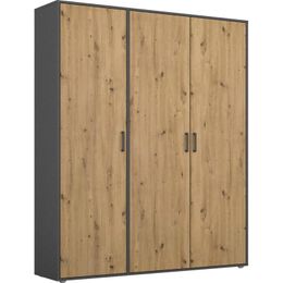 Rauch Kleiderschrank &raquo;VOYAGER Garderobe W&auml;scheschrank Schlafzimmer&laquo; in 3 verschiedenen Ausstattungen BASIC/CLASSIC/PREMIUM, mit 2 modernen 