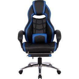 OTTO home Gaming-Stuhl &raquo;Sprinta 1, Chefsessel mit ausziehbarer Fu&szlig;st&uuml;tze&laquo; () komfortabel gepolstert mit vielen ergonomischen Funktionen schwarz B/H/T: