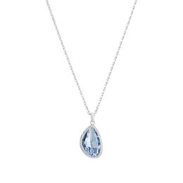 Amor Damen Kette mit Anh&auml;nger &raquo;Tropfen&laquo; mit Zirkonia (synth.) Silber 925 (Sterlingsilber), L: 60 B: 1mm
