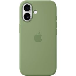 Apple Smartphone-H&uuml;lle &raquo;iPhone 17 Silikon Case mit MagSafe&laquo; Smartphones 16,0 cm (6,3 Zoll) gr&uuml;n Mikrofaser, Silikon Funktioniert nahtlos mit der 