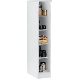 KOCHSTATION K&uuml;chenregal &raquo;KS-Samos&laquo; Breite 30 cm wei&szlig; Holzwerkstoff B/H/T: 30cm x 165cm x 60cm