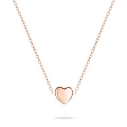 Tamaris Damen Kette mit Anh&auml;nger &raquo;Schmuck Geschenk Edelstahl Halskette Bold Hearts Herz&laquo; rosa Edelstahl, L: 45 B: 5mm