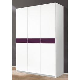 Priess Kleiderschrank &raquo;Dreht&uuml;renschrank Kleiderschrank Schrank Schlafzimmerschrank Madrid&laquo; mit farbiger Glasauflage, erweiterbar mit Schrankaufsatz 