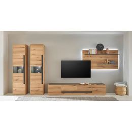 Home Affaire Wohnwand &raquo;City/Giron, moderne Anbauwand, Komplettset in vielen Farben verf&uuml;gbar&laquo; Set, 4 Stk. tlg. braun Holzwerkstoff B/H/T: 400cmcm x 