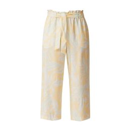 comma, Comma Casual Identity Hose Damen Gr&ouml;&szlig;e 42 gelb / gr&uuml;n / wei&szlig;