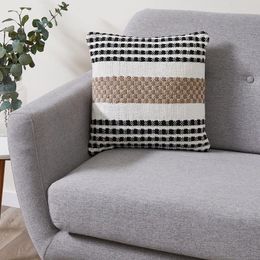 ANDIAMO Dekokissen &raquo;Malena&laquo; Ethnomuster, Sofakissen, Kissenh&uuml;lle mit F&uuml;llung, eckig, 45x45 cm schwarz Obermaterial: 80% Baumwolle, 20% Polyester B/L: 45cm x 