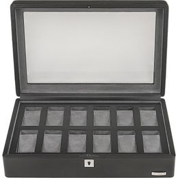 Windrose Damen Windrose Uhrenbox &raquo;Tempora, 804022.08&laquo; Aufbewahrung, Uhrenkasten, &Oslash; max.40mm, Armbanduhr, Geschenkidee schwarz Einheitsgr&ouml;&szlig;e