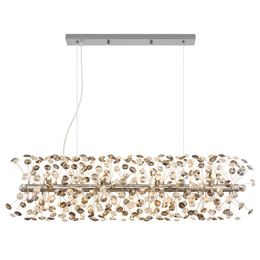 Globo LIGHTING H&auml;ngeleuchte &raquo;KATRINA&laquo; G9 1 Stk. Warmwei&szlig; Luster H&auml;ngelampe Esszimmer Esstisch-Lampe elegant H: 150cm, 1 Stk.