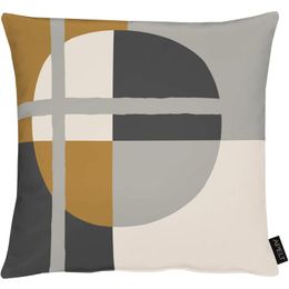 Apelt Dekokissen &raquo;Raoul&laquo; Kissenh&uuml;lle mit F&uuml;llung, 1 St&uuml;ck bunt Baumwolle, Leinen B/L: 45cm x 45cm, 1 Stk.