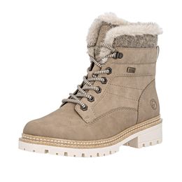 Remonte Schn&uuml;rstiefel 'D0B81' Damen Gr&ouml;&szlig;e 40 dunkelbeige / wei&szlig;