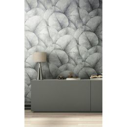 marburg Vliestapete &raquo;Blissful Botanics&laquo; botanisch moderne Tapete f&uuml;r Wohnzimmer Schlafzimmer K&uuml;che grau Vlies B/L: 0,53m x 10,05m, Rollen: 1