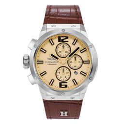 Haemmer Germany Herren Haemmer Germany Chronograph Quarzuhr, Armbanduhr, Herrenuhr, analog, Tag, Stoppfunktion braun Einheitsgr&ouml;&szlig;e