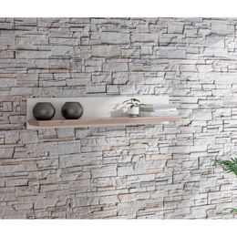 FORTE Wandregal &raquo;Iloppa&laquo; Breite 145 und 205 cm braun Holzwerkstoff B/H/T: 145cm x 25,6cm x 22,1cm, Breite 145cm