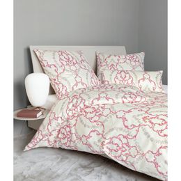 Janine Bettw&auml;sche &raquo;MILANO 45058&laquo; 2 Stk. mit Rei&szlig;verschluss pink Mako-Satin, Obermaterial: 100% Baumwolle B/L: 135cm x 200cm, 1 Stk., 1 Stk., Mako-Satin, B/L: