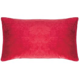 Pad Dekokissen &raquo;Elegance&laquo; Design als Basic, aus Samt, elegante Optik rot Polyester B/L: 25cm x 50cm, 1 Stk.
