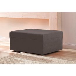 Home Affaire Hocker &raquo;Pur&laquo; passend zur Serie "Pur" braun 100% Polyester Melrose ;Luxus-Microfaser Nubuk (100% Polyester);Struktur (100% Polyester) B/H/