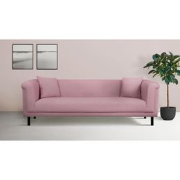 Home Affaire 3-Sitzer &raquo;AGNIA B/T/H: 210/85/71 cm&laquo; incl. Zierkissen, auch in Cord und Boucl&eacute; rosa 100% Polyester B/H/T: 210cm x 71,5cm x 85cm, Struktur
