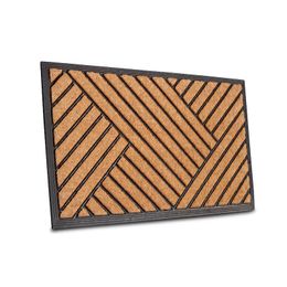 Hanse Home Fu&szlig;matte &raquo;Mix Mats Gummi Kokos Crossings, T&uuml;rmatte&laquo; rechteckig 20 mm H&ouml;he Strapazierf&auml;hig, pflegeleicht, robust, wetterfest, UV-best&auml;ndig 