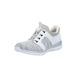 Rieker Slip On Damen Gr&ouml;&szlig;e 40 graumeliert / wei&szlig; Sommerschuhe