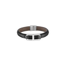 BOSS BOSS Lederarmband &raquo;KODE&laquo; 19cm, Edelstahl Leder