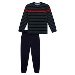 Schiesser Pajamas ' Nightwear ' boy size 164 Dark blue / Dark green / Red