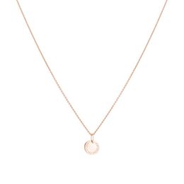 Liebeskind Berlin Damen Kette mit Anh&auml;nger &raquo;Schmuck Geschenk Gold 375 Halskette Gold Collection&laquo; rosa Gelbgold 375, L: 50 B: 2mm