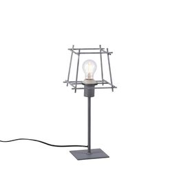 JUST LIGHT Tischleuchte &raquo;PELETTON&laquo; E27 1 Stk. ExklusiveE27, Schalter, Schnurschalter grau 1, 1 Stk.