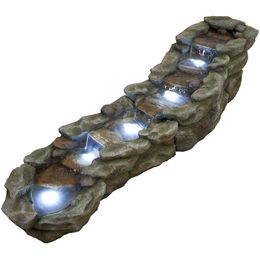 AcquaArte Gartenbrunnen &raquo;Wasserspiel BREMBO&laquo; Komplettset mit LED-Beleuchtung, Pumpe und Anschlussmaterial transparent Einheitsgr&ouml;&szlig;e Gartenbrunnen