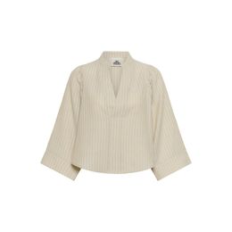 Karen Simonsen Karen By Simonsen Bluse 'KBFelia' Damen Gr&ouml;&szlig;e M beige / grau