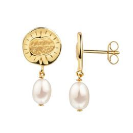 Firetti Damen Paar Ohrstecker &raquo;Schmuck Geschenk Silber 925 Ohrschmuck Ohrringe&laquo; mit S&uuml;&szlig;wasserzuchtperle gold 5mm, Perlen Silber 925 (Sterlingsilber)