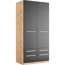 Priess Kleiderschrank &raquo;Schrank Garderobe W&auml;scheschrank Barcelona in 5 Breiten&laquo; viel Stauraum, ger&auml;umige Schubk&auml;sten, mit Spiegel, MADE IN GERMANY 
