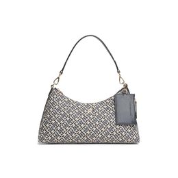 Tommy Hilfiger Damen Schultertasche &raquo;TH ICON SHOULDER BAG JACQUARD&laquo; Damen Handtasche, Tragetasche mit TH-Logostickerei bunt B/H/T: 37,5cm x 23,5cm x 