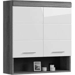 Welltime H&auml;ngeschrank &raquo;SIENA, Breite 74cm, 2 T&uuml;ren, 1 offenes F&auml;cher, MDF-Front&laquo; TOPSELLER!, in verschiedenen Farben erh&auml;ltlich, Badm&ouml;bel, Badschrank,