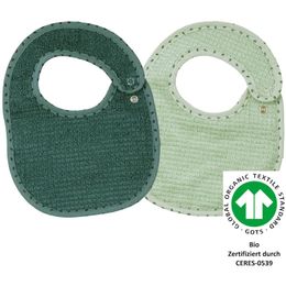 W&ouml;rner L&auml;tzchen &raquo;at home Druckknopflatz 22x29 cm 2er Set&laquo; 2 Stk. tlg. Biobaumwolle, maschinenwaschbar, trocknergeeignet gr&uuml;n Einheitsgr&ouml;&szlig;e L&auml;tzchen