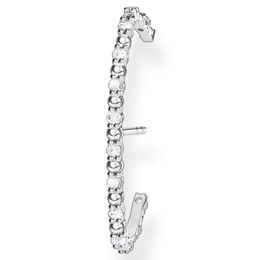 Thomas Sabo Damen Thomas Sabo Single-Ohrstecker &raquo;wei&szlig;e Steine silber&laquo; mit Zirkonia (synth.) bunt Silber 925 (recycelt)