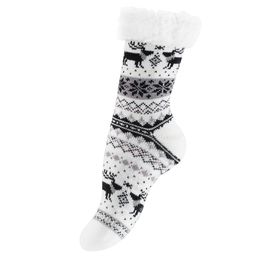 Yenita Socken Damen Gr&ouml;&szlig;e 36/41 schwarz / wei&szlig;